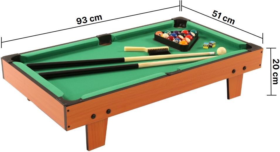 Bandito Mini Biljart - Mini Pooltafel - Bruin | Fitwinkel.nl