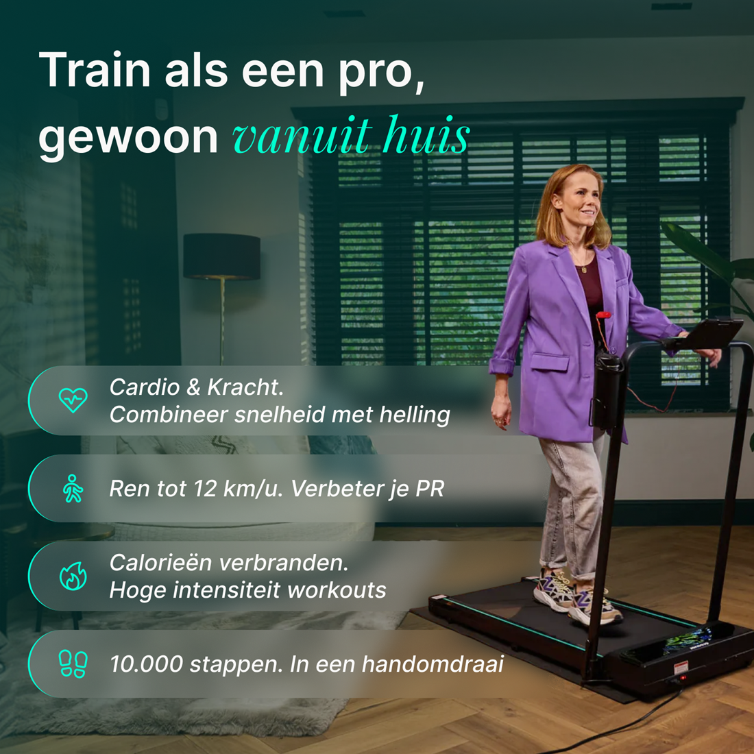 Dreaver Elevate Pro Loopband - Inklapbaar - Voor Thuis | Fitwinkel.nl