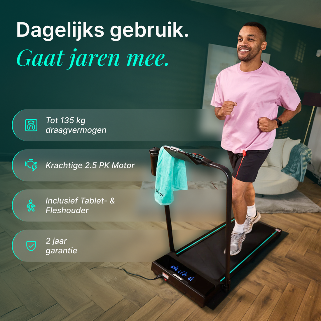 Dreaver Elevate Pro Loopband - Inklapbaar - Voor Thuis | Fitwinkel.nl