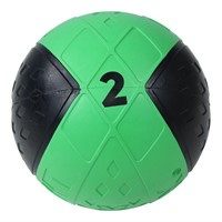 Lifemaxx LMX Medicijn Bal - Medicine Ball - 2 kg - Zwart/Groen ...