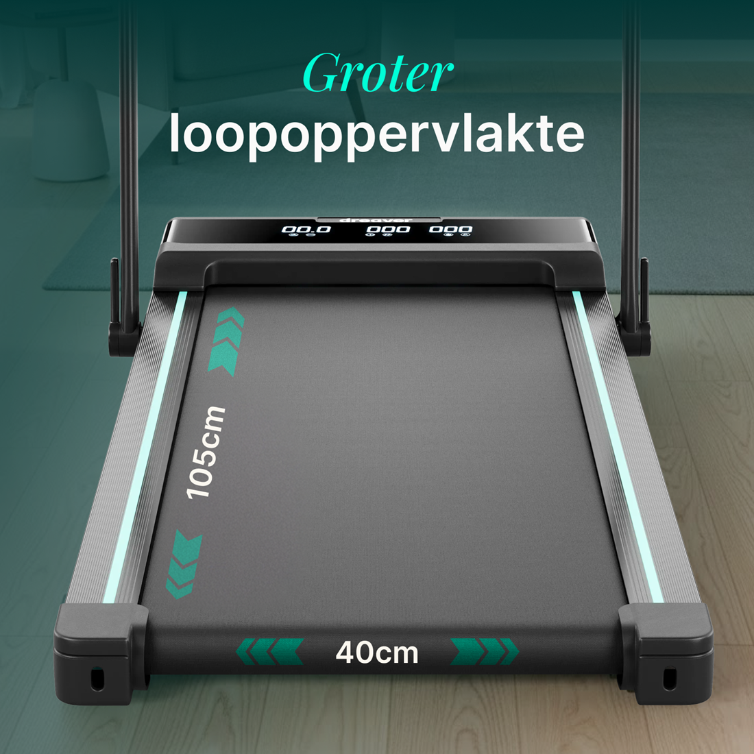 Dreaver Motion Pro Loopband - Inklapbaar - Voor Thuis | Fitwinkel.nl