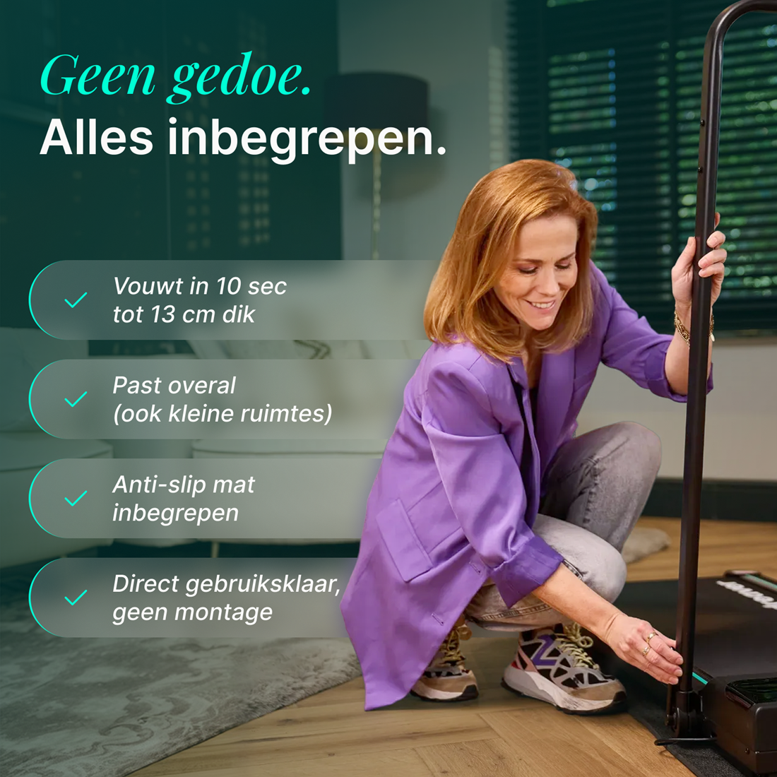 Dreaver Motion Pro Loopband - Inklapbaar - Voor Thuis | Fitwinkel.nl
