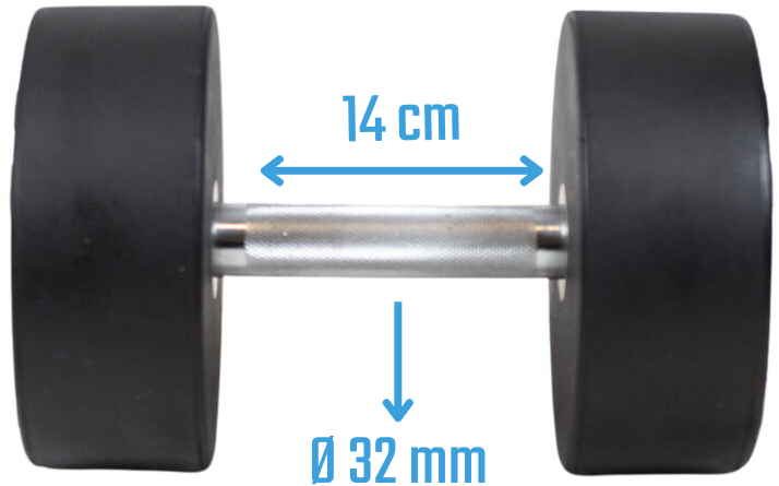 Muscle Power Ronde Dumbbell - 26 kg | Fitwinkel.nl