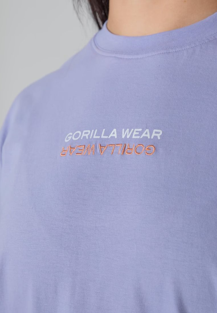 Gorilla Wear Medina Oversized T-shirt - Lila - L | Fitwinkel.nl
