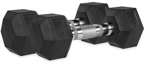 VirtuFit Hexa Dumbbell Pro Set - 2 x 9 kg | Fitwinkel.nl
