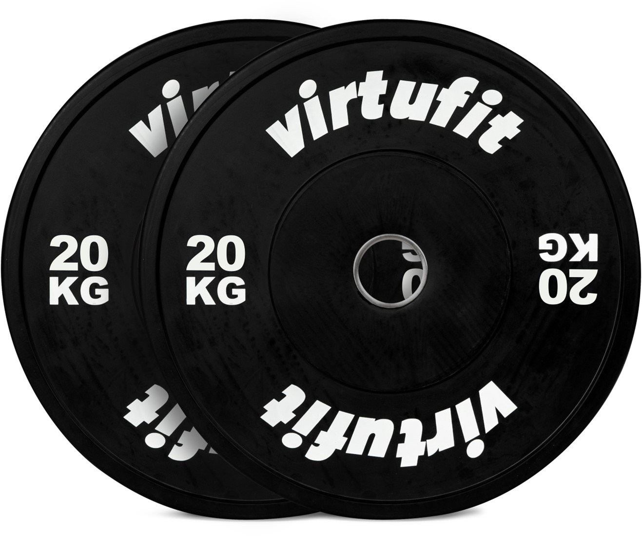 VirtuFit Bumper Plate Set - Olympische Halterschijven van Rubber - 100 ...