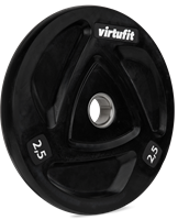 VirtuFit Olympische Rubberen Halterschijf - 2.5 kg | Fitwinkel.nl